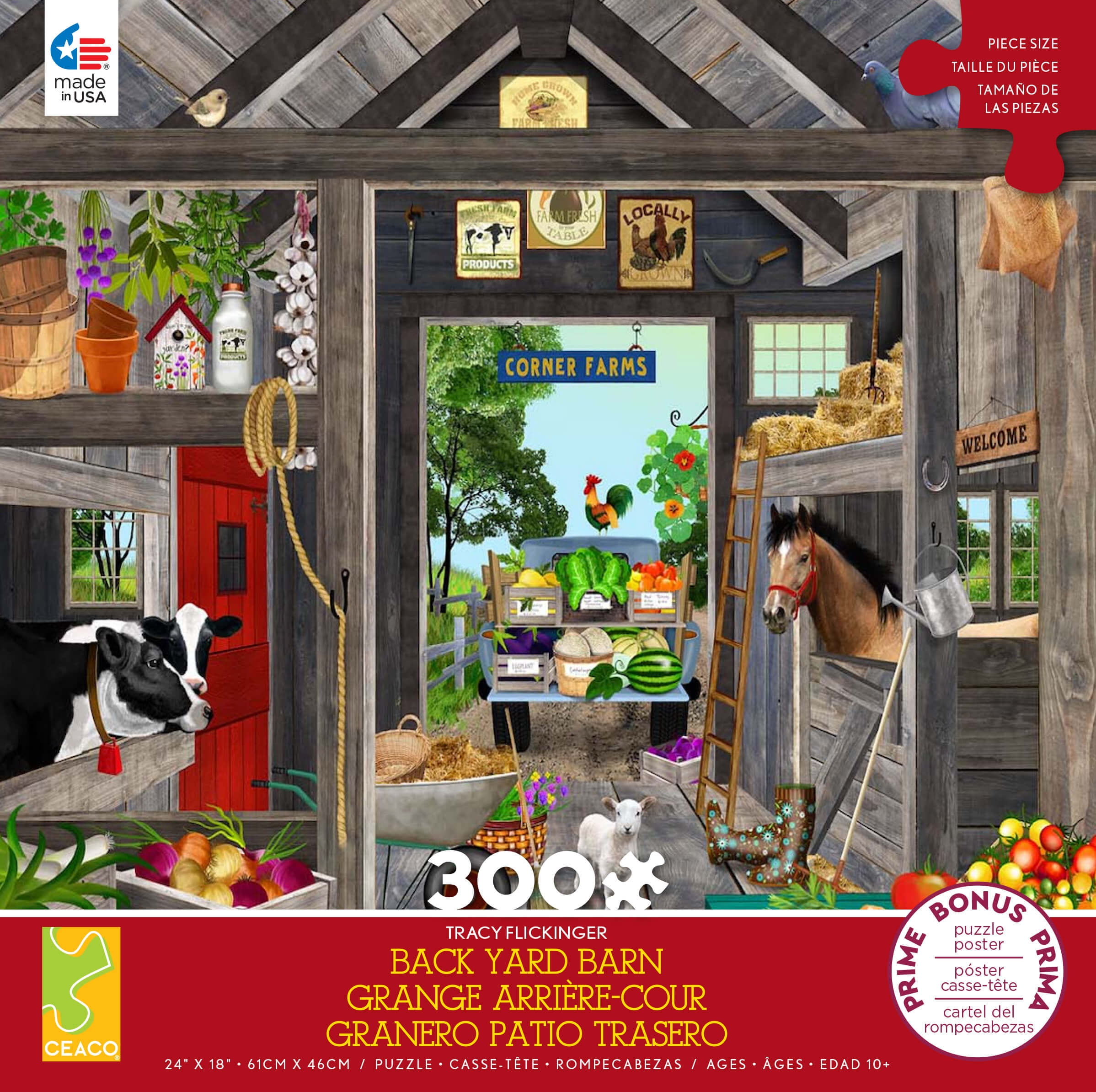 Ceaco - Tracy Flickinger - Country Kitchen - 300 piece jigsaw puzzles ...