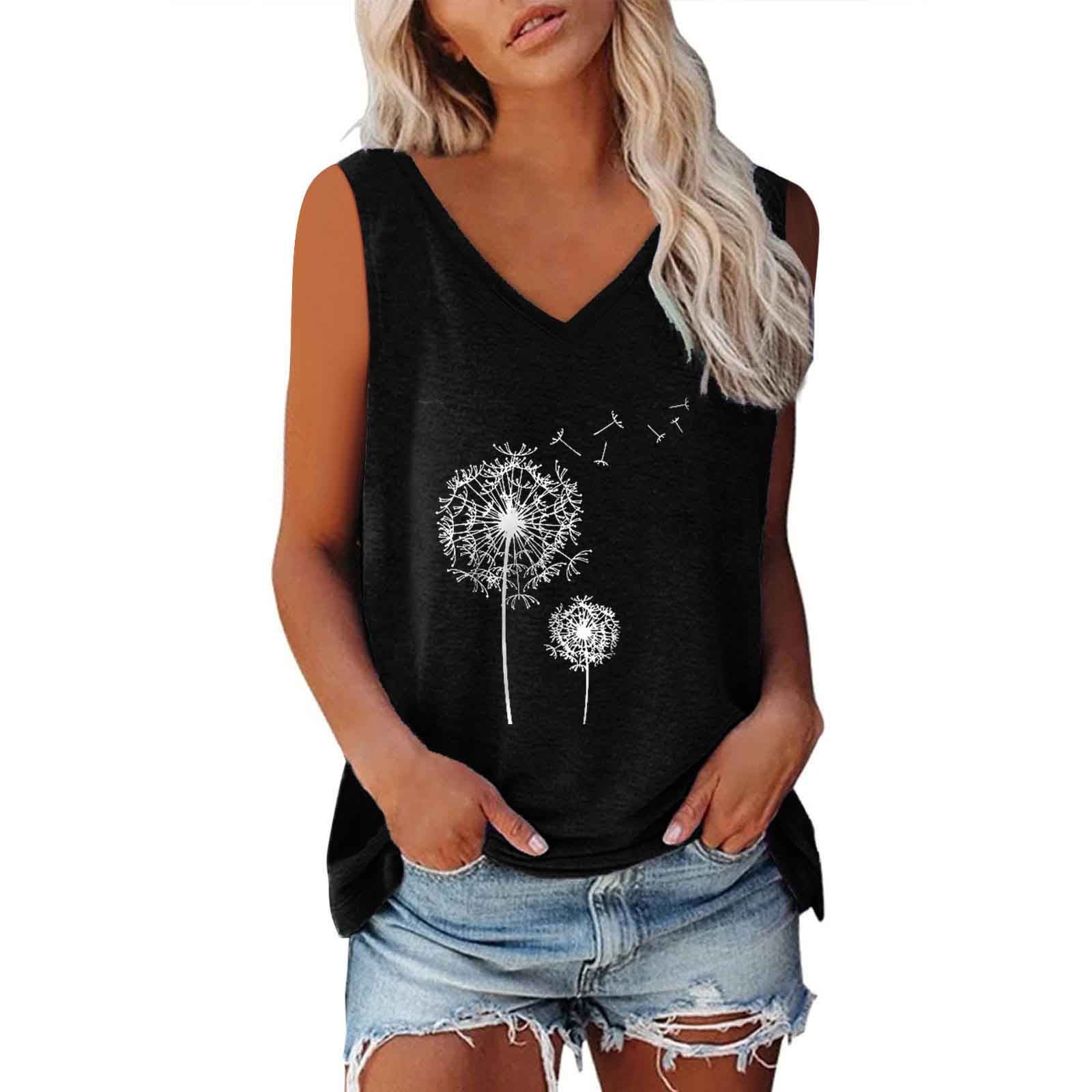 Click here for Unbranded Tank Top For Women Womens Printed Sleeve... prices
