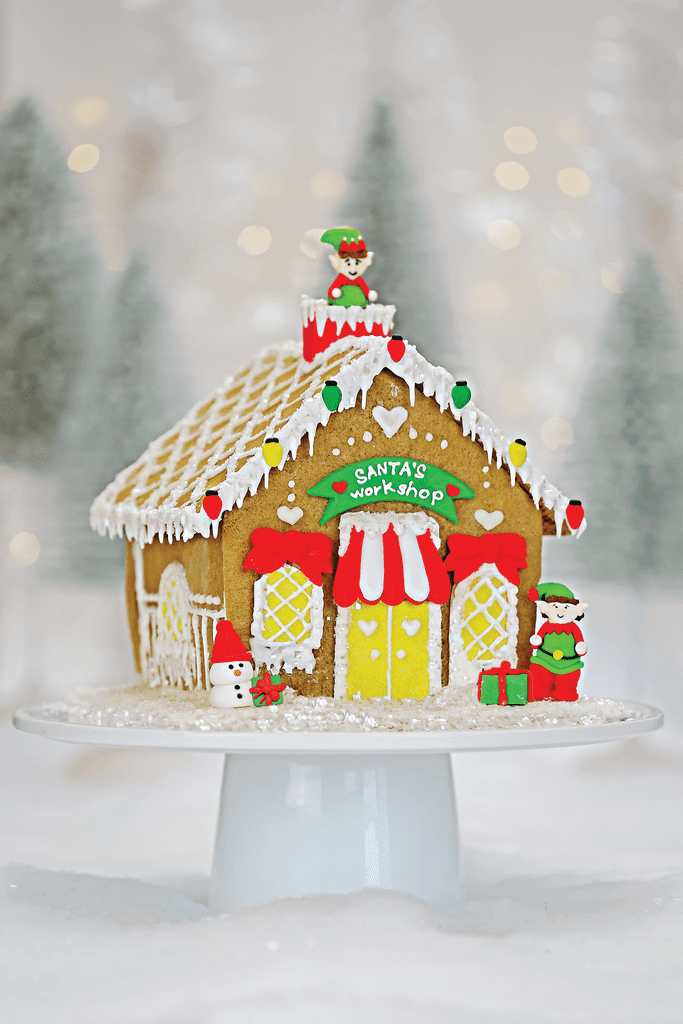 Bakery Bling Santa Workshop Gingerbread House Christmas