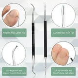 METEOROCK Ingrown Toenail Kit, 6Pcs Stainless Steel Ingrown Nail Lifter ...