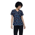 Disney Lilo & Stitch Women’s Short Sleeve V-Neck Classic Fit All Over ...