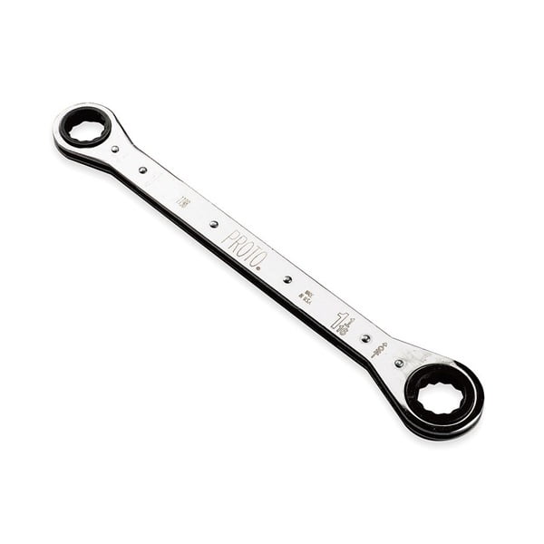 1-1/8 x 1-1/4" Ratcheting Box Wrench Spline, Double End, SAE, Number of ...