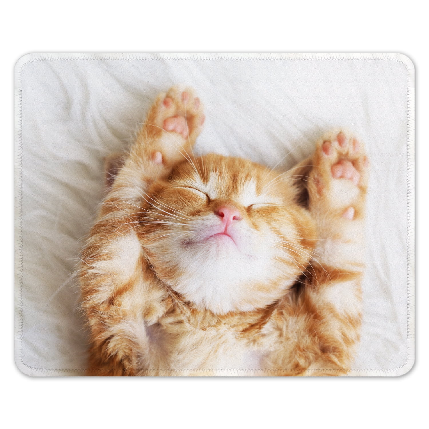 BOSOBO Cute Cat Mouse Pad, Anti-Slip Rubber Base, Durable Stitched ...