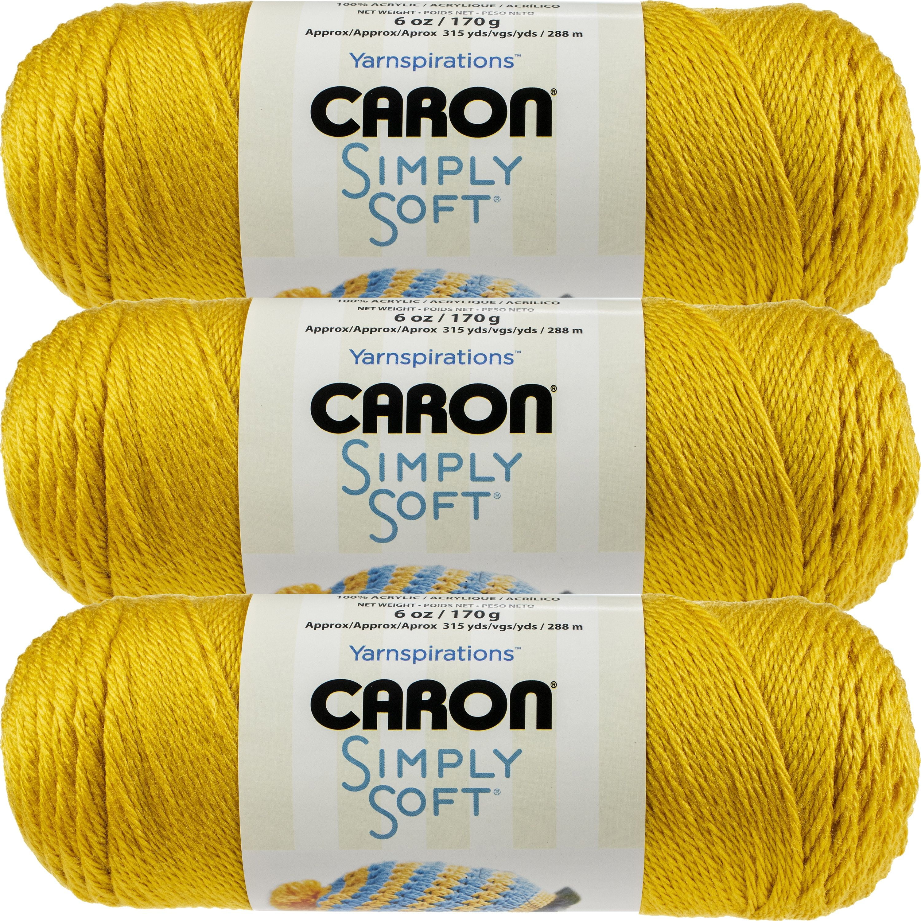 Caron Simply Soft Solids Yarn-Gold, Multipack Of 3 - Walmart.com