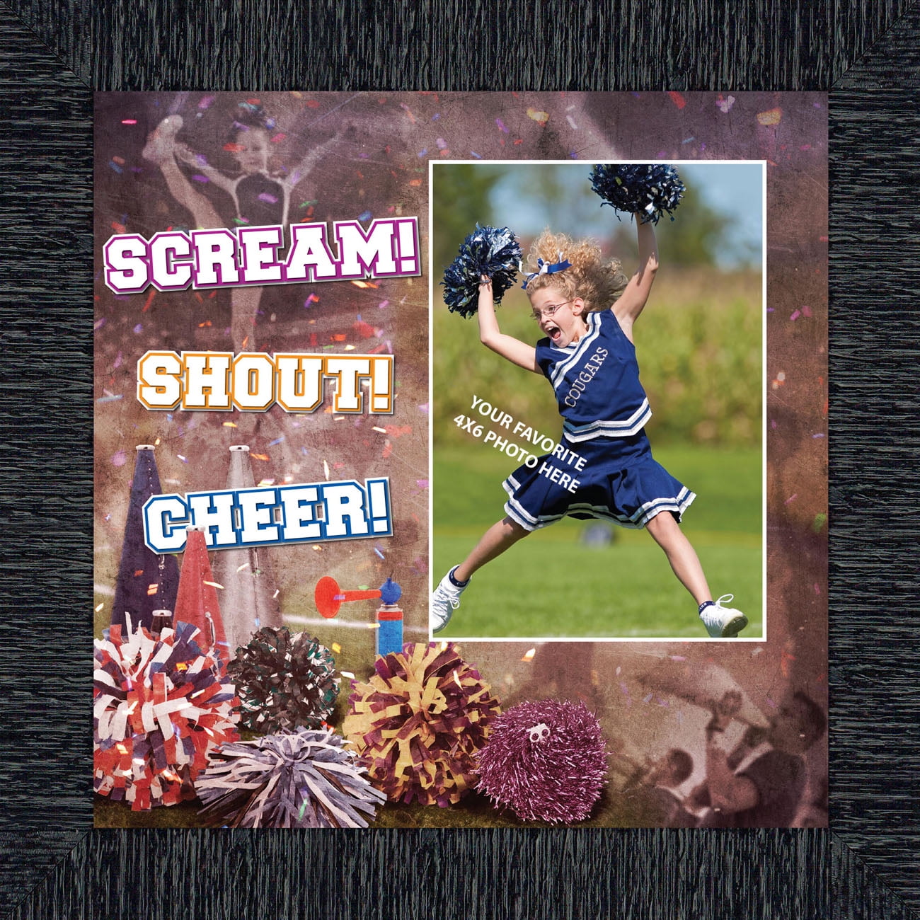 Cheer Leading Picture Frame, Cheerleader Gifts for Girls and Coaches ...