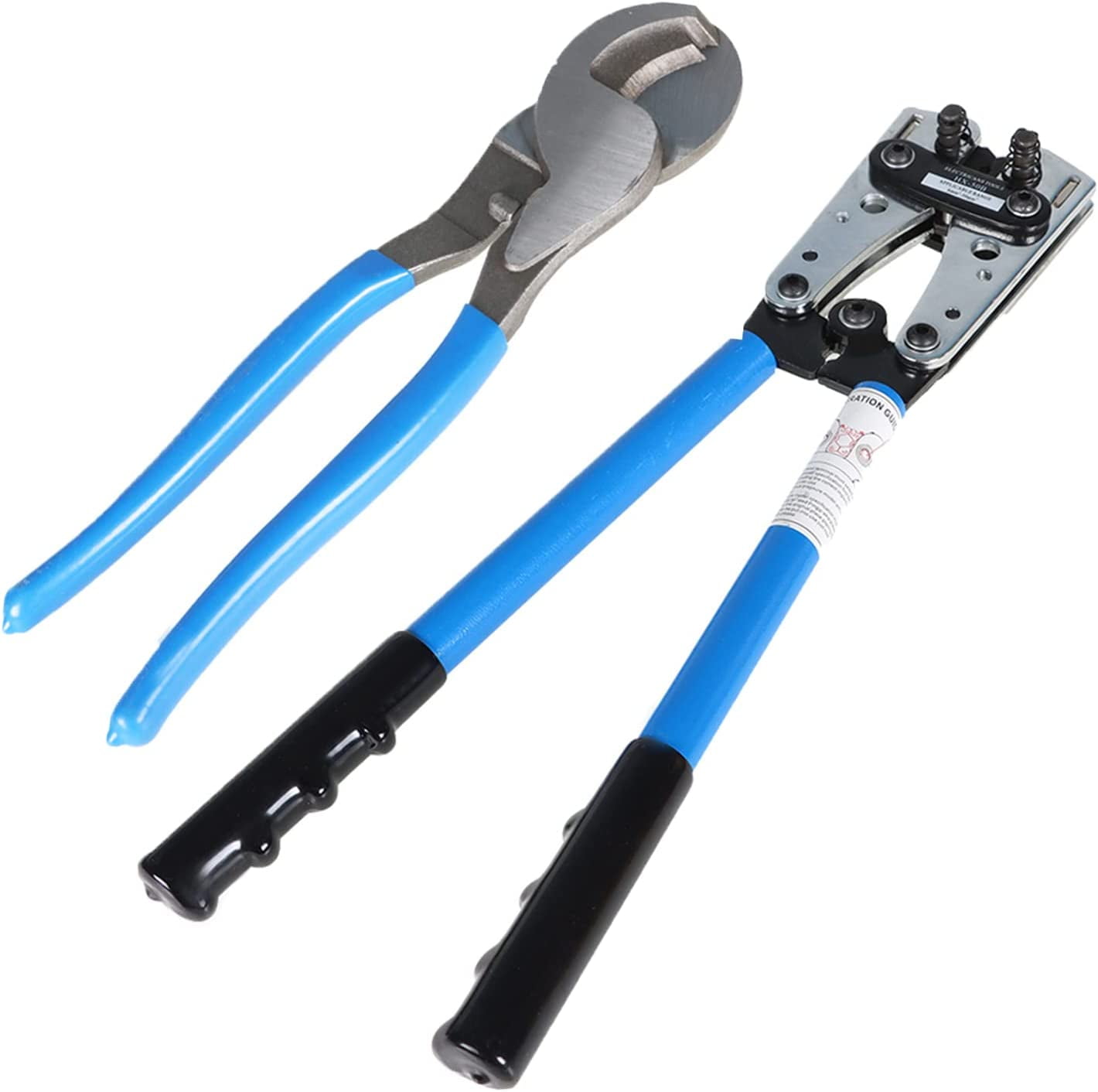 EPOTOOR Battery Cable Lug Crimper Tool 6-50mm2, Wire Crimping Tool ...