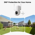Solar Cameras Outdoor - 3K 5MP Camera, 360? Panoramic View, 400-Lumen ...