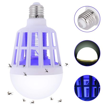 Bug Zapper Light Bulb, 2 In 1 Mosquito Killer Lamp, Electronic Insect ...