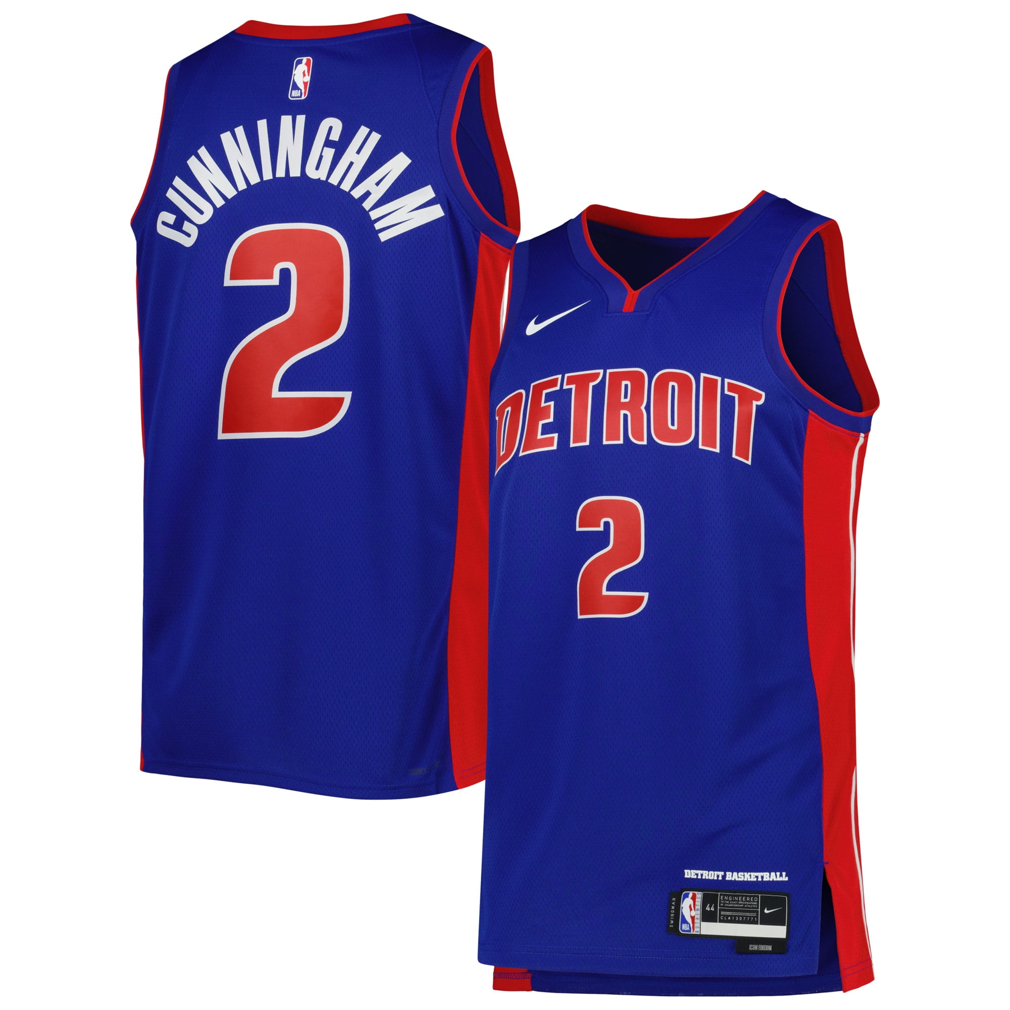 Buy Unisex Nike Cade Cunningham Blue Detroit Pistons 2022/23 Swingman ...