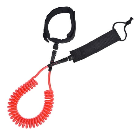 Peahefy Red Coiled Foot Cord Rope Leg Leash Surfing Surfboard Accessory ...