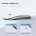 Uciefy Wireless Mouse, USB C Rechargeable, Silent, Slim, Compact ...