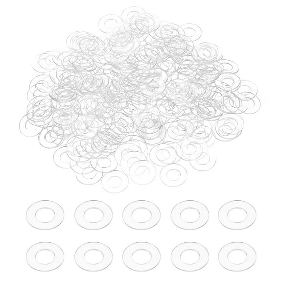 Myst Design M10 Rubber Flat Washer, 120 Count 10mm Inner Diameter 16mm ...