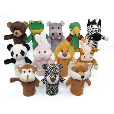 Melissa & Doug Farm Friends Hand Puppets (Set of 4) - Cow, Horse, Sheep ...