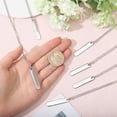 6Pcs 304 Stainless Steel Pendant Necklace Cable Chains Rectangle ...