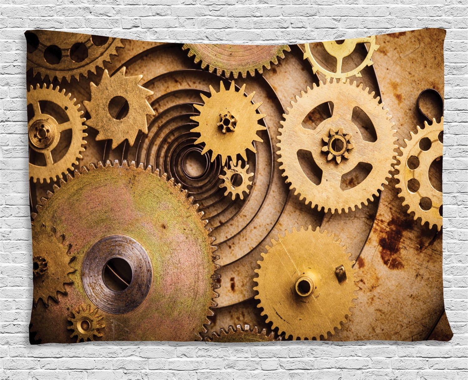 Steampunk Tapestry, Engineering Equipments Illustration of Mechanical ...