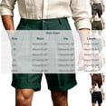 Maqroz Mens Shorts Casual Summer Dress Pleated Front Rolled Cuff ...