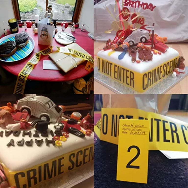 Murder Scene Birthday Cake