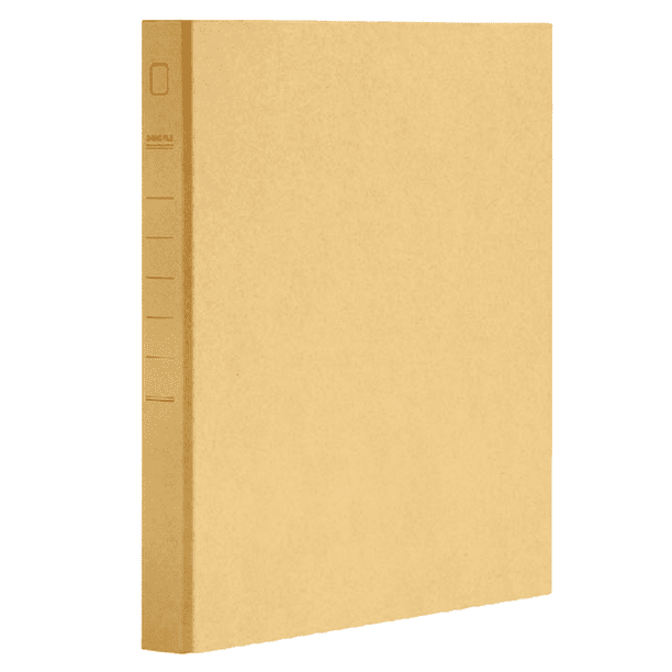 Kraft paper folder 2 hole D-type clip A4 loose-leaf business folder ...
