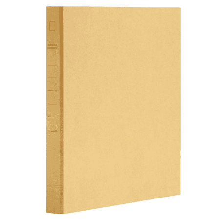 Kraft paper folder 2 hole D-type clip A4 loose-leaf business folder ...