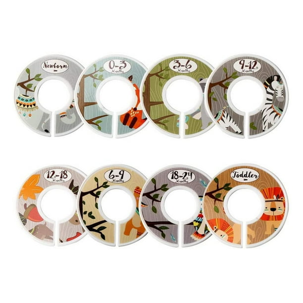 Justharion 8 Pieces Wardrobe Clothes Dividers Closet Clothing Dividing ...