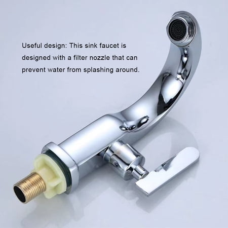 Single Handle One Way Faucet Stainless Steel Simple Cold Water Tap ...