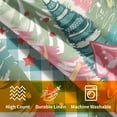 Christmas Throw Pillow Covers 22x22 Inch Pink Yellow Green Xmas Trees ...