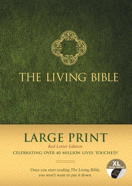 The Living Bible Large Print Red Letter Edition (Hardcover) - Walmart.com