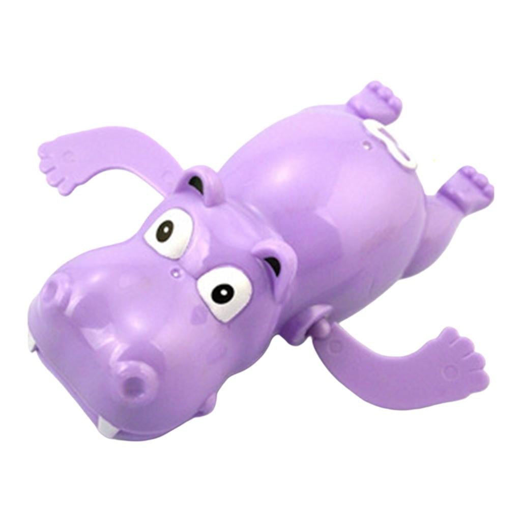 Novedad de plástico Wind Up Hippo Natación Baño Juguetes Bolsa Relleno ...
