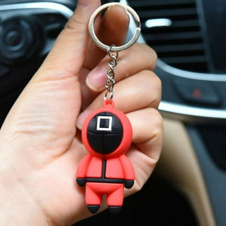 Squid Game Mask Keychain Cosplay Costume Peripheral Props Korean Movie ...