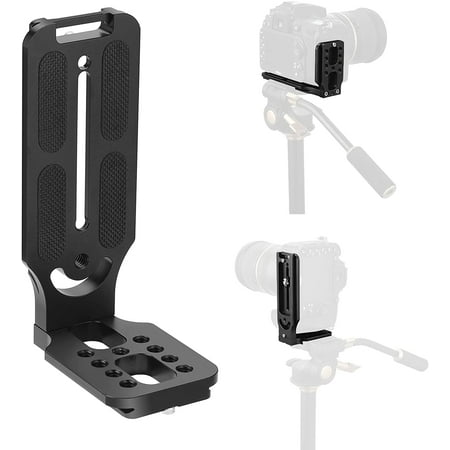 DSLR Camera Vertical Universal L Bracket Aluminum Quick Release Plate ...