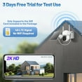 RUNOFAST 4G LTE Cellular Security Camera Solar Wireless Outdoor 2K HD ...