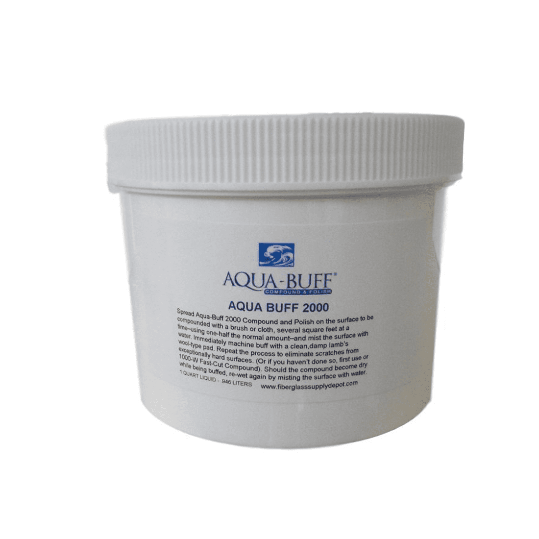 Aqua Buff 2000 ONE Step Buffing & POLISHING Compound: 1 Quart - Walmart.com