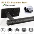AOUHML-5 PCS Self Adhesive Bathroom Hardware Set, Stainless Steel Towel ...
