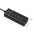 Dcenta High Speed 4 Port USB 3.0 Multi Hub, Computer Expander with ...