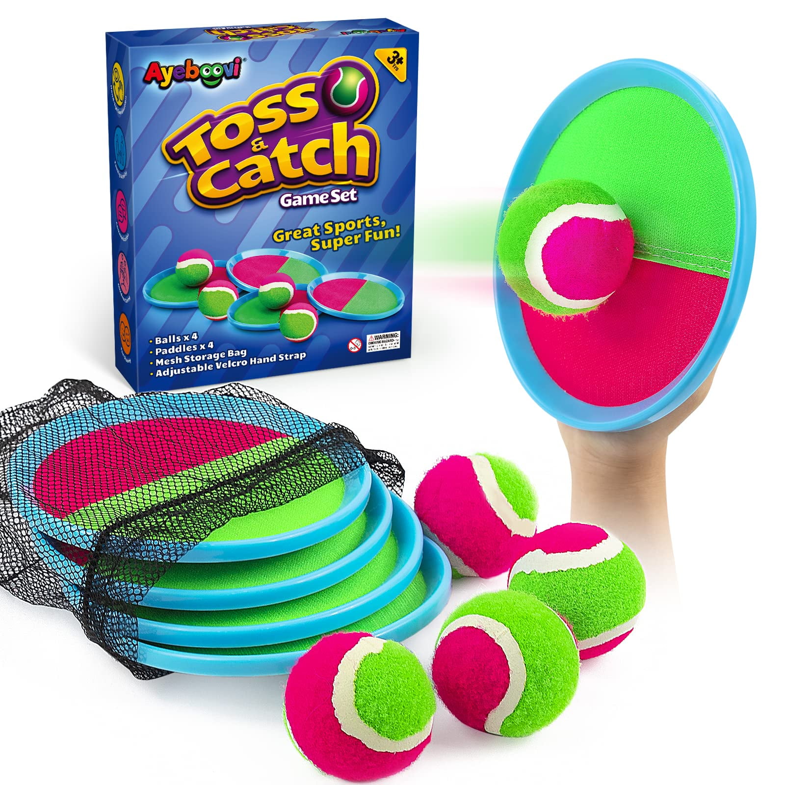 Juego Toss and Catch Ball Ayeboovi para niños, versión mejorada ...