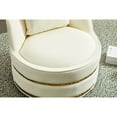360 Swivel Club Chair in White, 33.15lb Weight | Smooth Rotation ...