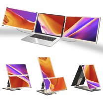 S2 Laptop Screen Extender, 14'' Triple Screen Monitor Extender, 1080P ...