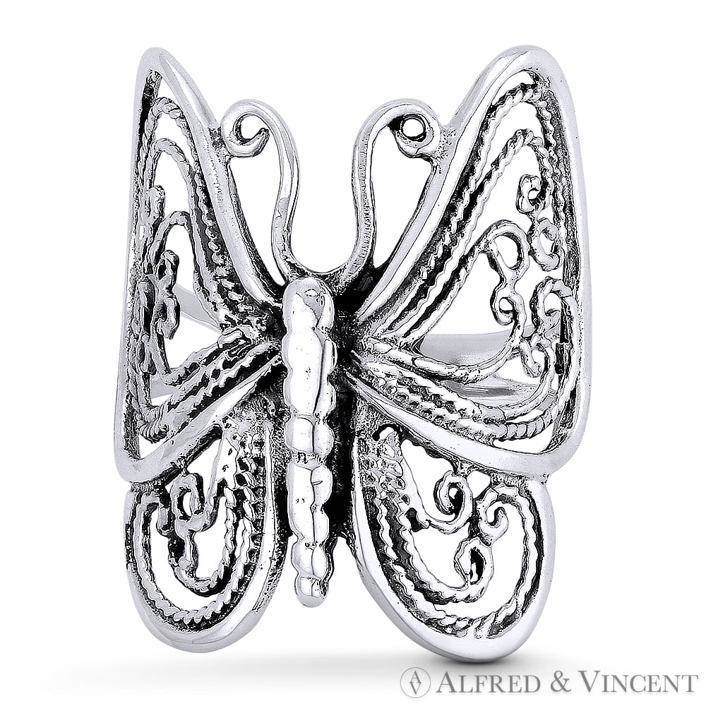 Butterfly Spirit Animal Charm Rebirth & Resurrection Totem Ring in ...