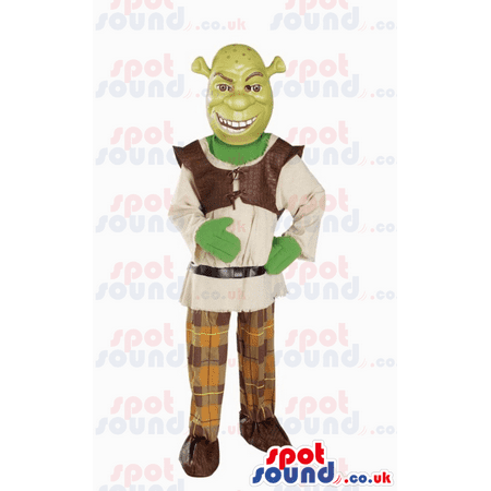 Shrek The Green Ogre Popular Movie Character SPOTSOUND Mascot - Mascots ...