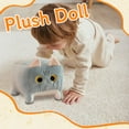 11.8" Square Cat Plush Toy – Cute Cube Cat Stuffed Animal, Soft Kawaii ...