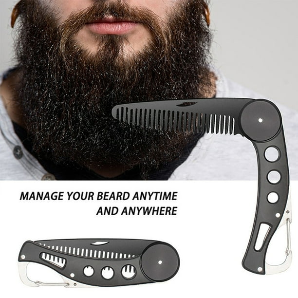 Beard Comb Creative Foldable Beard Shaping Beard Styling Comb Beard ...