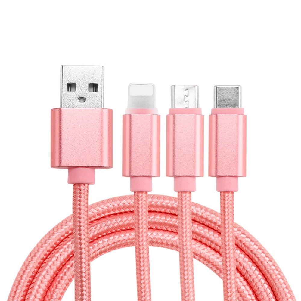 Click here for Amdohai 3 In 1 Nylon Braided Usb Cable With Lightn... prices