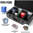 FunGuys 4-Row Card Storage Box, Holds 140 Slabs, Black - Sport Cards ...