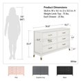 CosmoLiving by Cosmopolitan Westerleigh 6-Drawer Dresser, White ...
