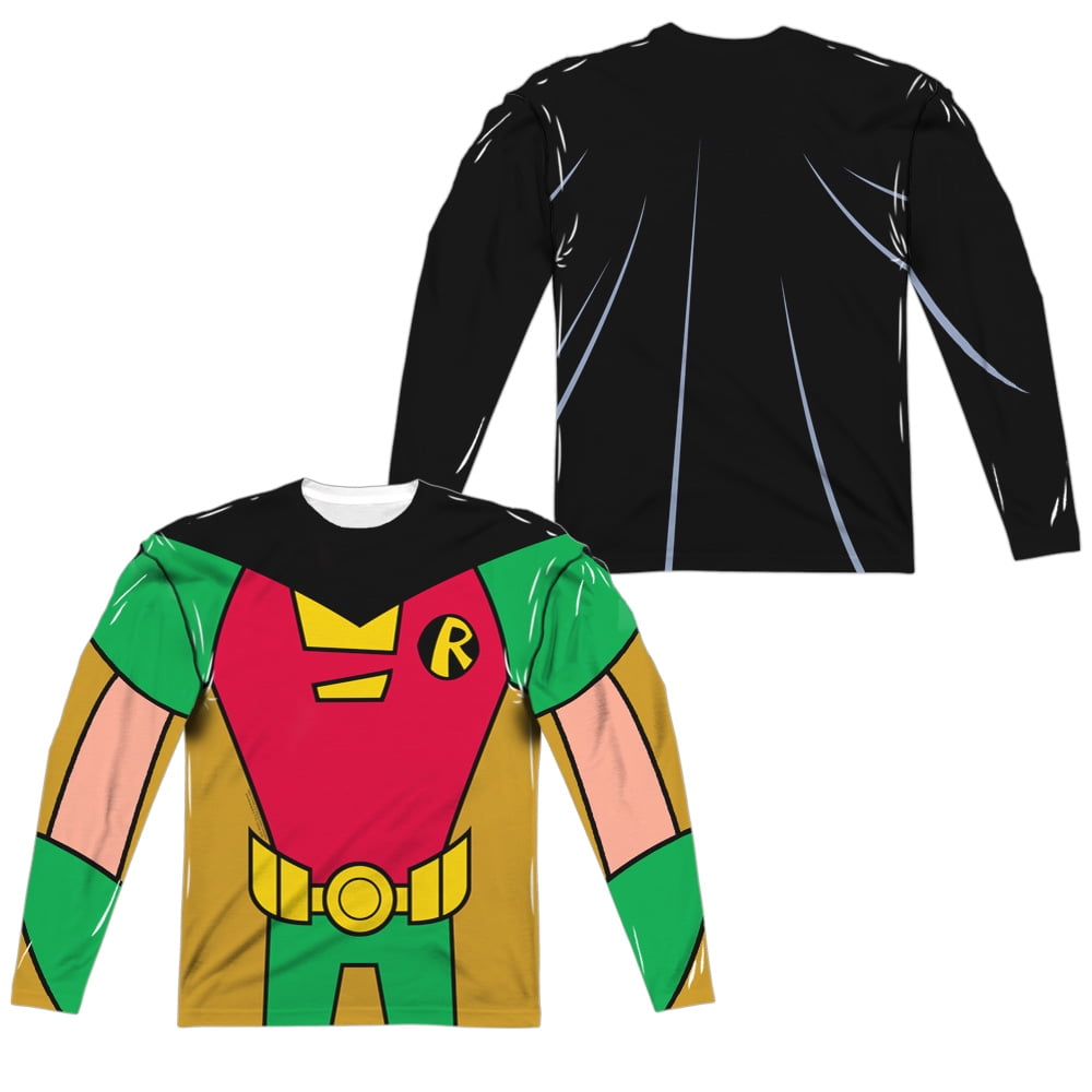 Teen Titans Go - Robin Uniform (Front/Back Print) - Regular Fit Long ...