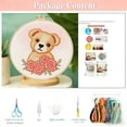 Beginner DIY Stamped Cross Stitch Kit with Embroidery Hoop Pre-Printed ...