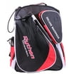 Python Deluxe "Backpack" Racquetball Bag Series (Black/Blue, Black/Red) Colors (Black/Red ...