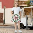 Christmas Theme Pattern Pixel Girls' Skirts A-Line Skirts with Under ...