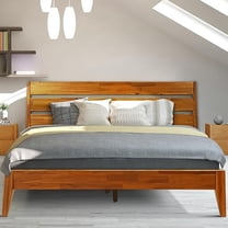 Acacia Callisto Solid Wood Bed Frame with Headboard, Signature ...