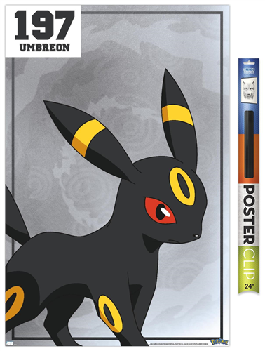 Pokémon - Umbreon 197 Wall Poster, 22.375" x 34" - Walmart.com